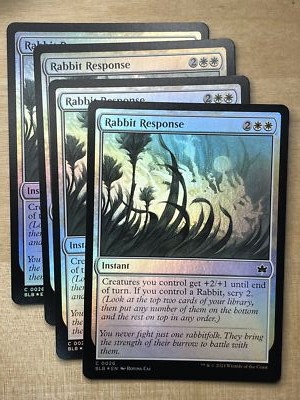 Rabbit Response Foil x4 Playset Bloomburrow BLM MTG | eBay