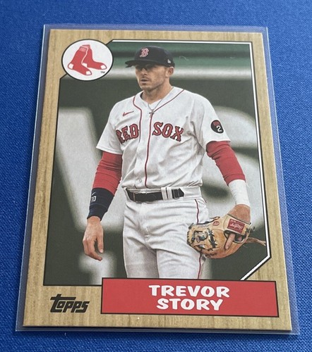 2022 Topps Archives - 1987 Topps Design #269 Trevor Story Boston Red ...