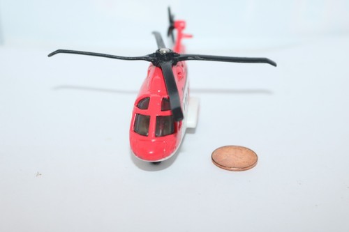 Matchbox Mission Chopper 2003 Fire Rescue minor playwear bent top rotor ...