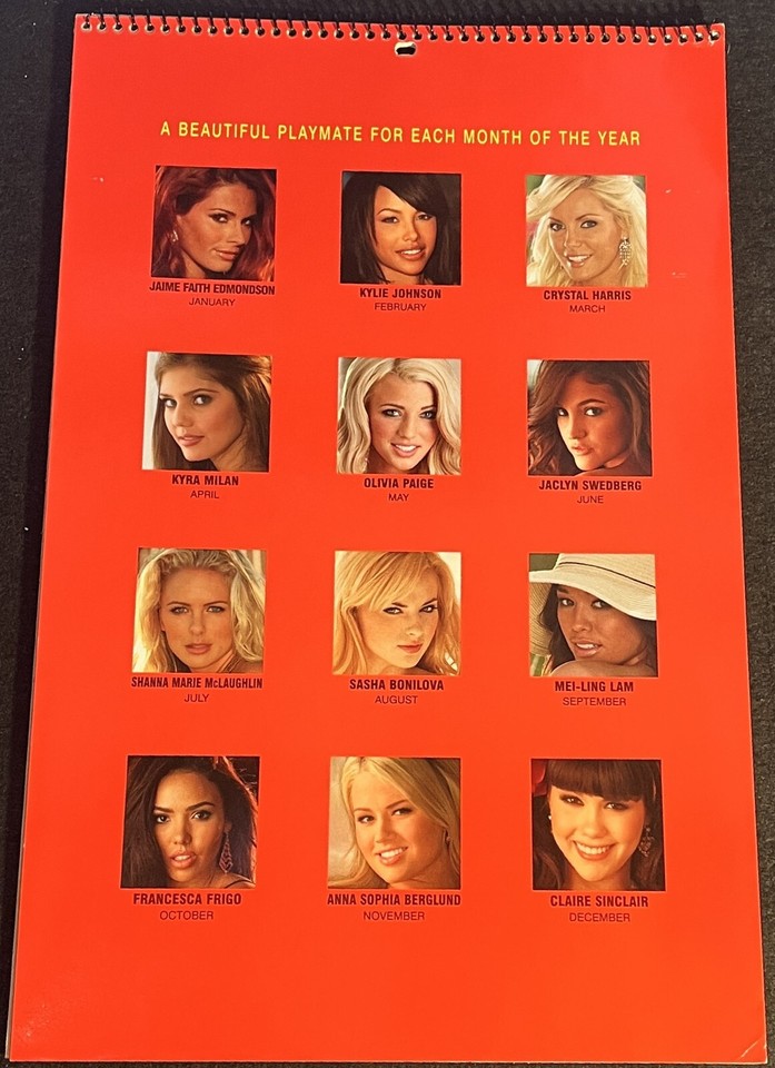 PLAYBOY Magazine Official 2012 Playmate CALENDAR Featuring 12 Sexy ...