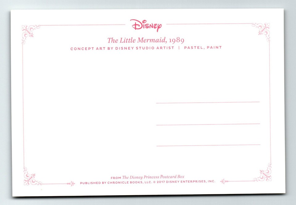 Postcard Disney Princess Aerial Concept Art Studio Artist | eBay