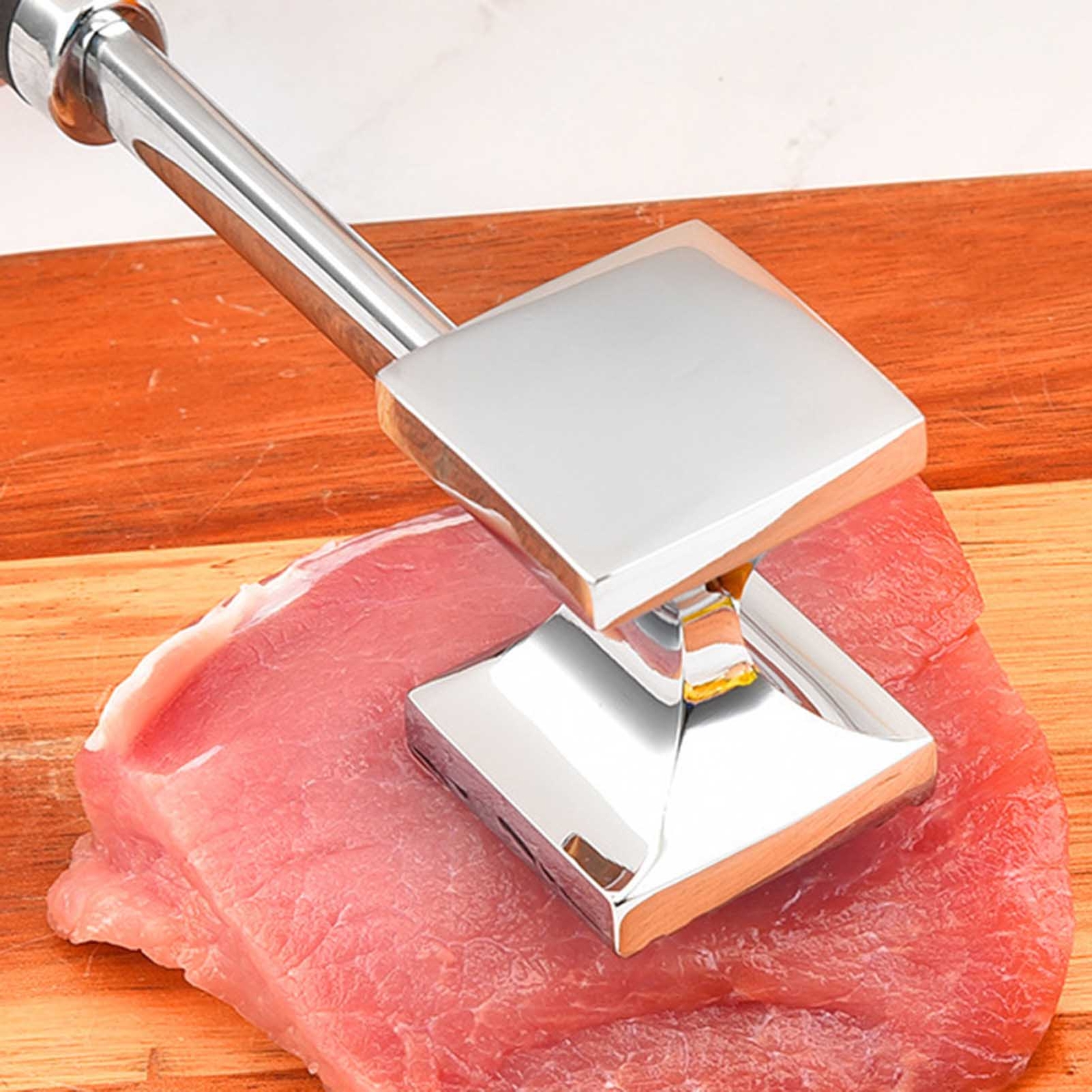 Premium Classic Meat Hammer Meat Pounder Flattener with Non Slip Grips ...