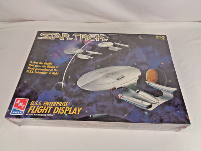 AMT Star Trek USS Enterprise Flight Display Plastic Model Kit #8787 | eBay