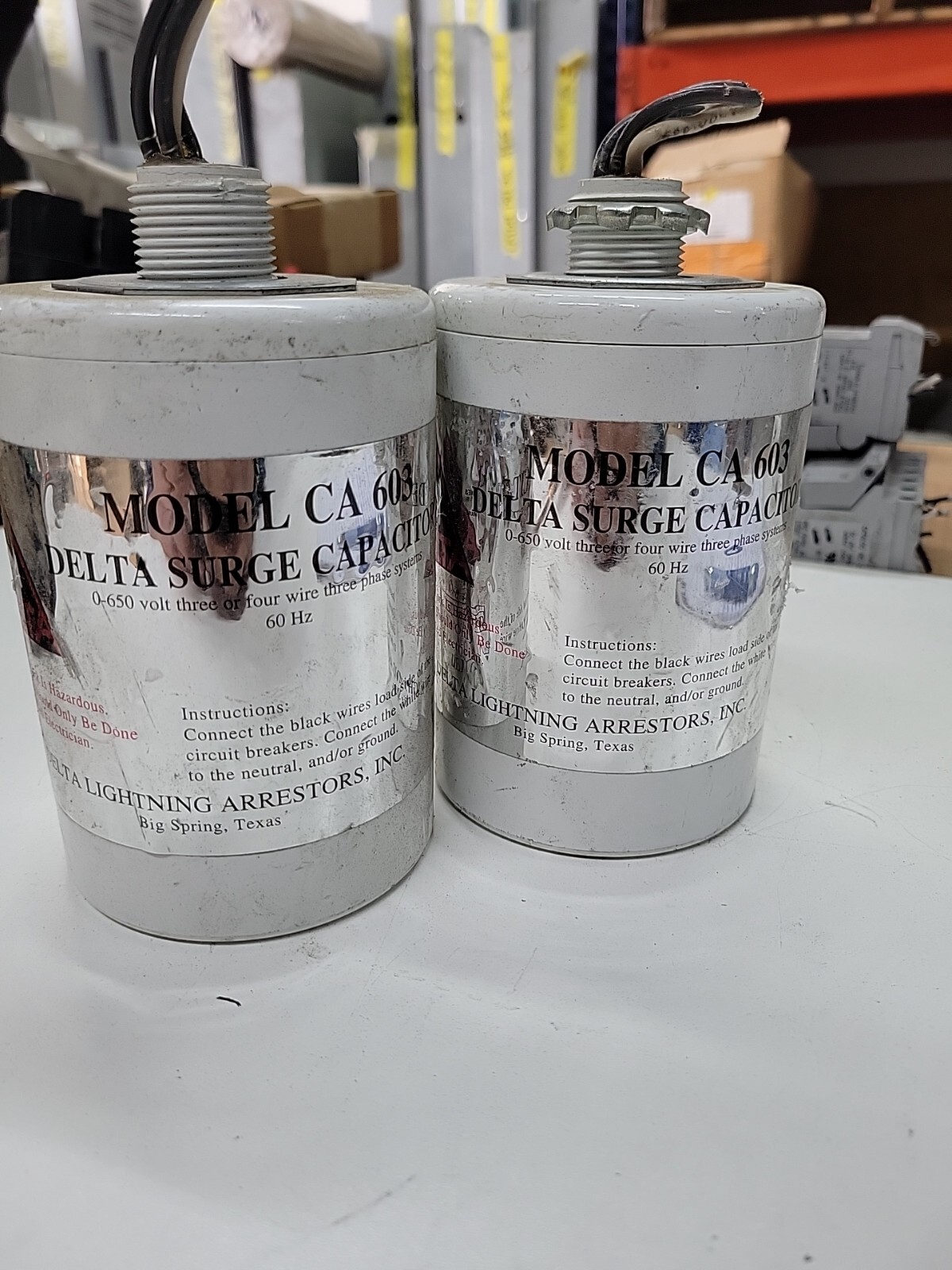 1) Delta Surge Capacitor CA 603 650V 3 or 4 Wire 3Ph 60Hz Used | eBay