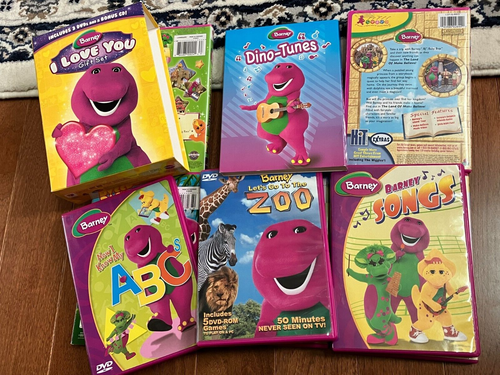 Barney I Love You DVD Gift Set 3 Discs Plus Bonus CD And 5 other Barney ...