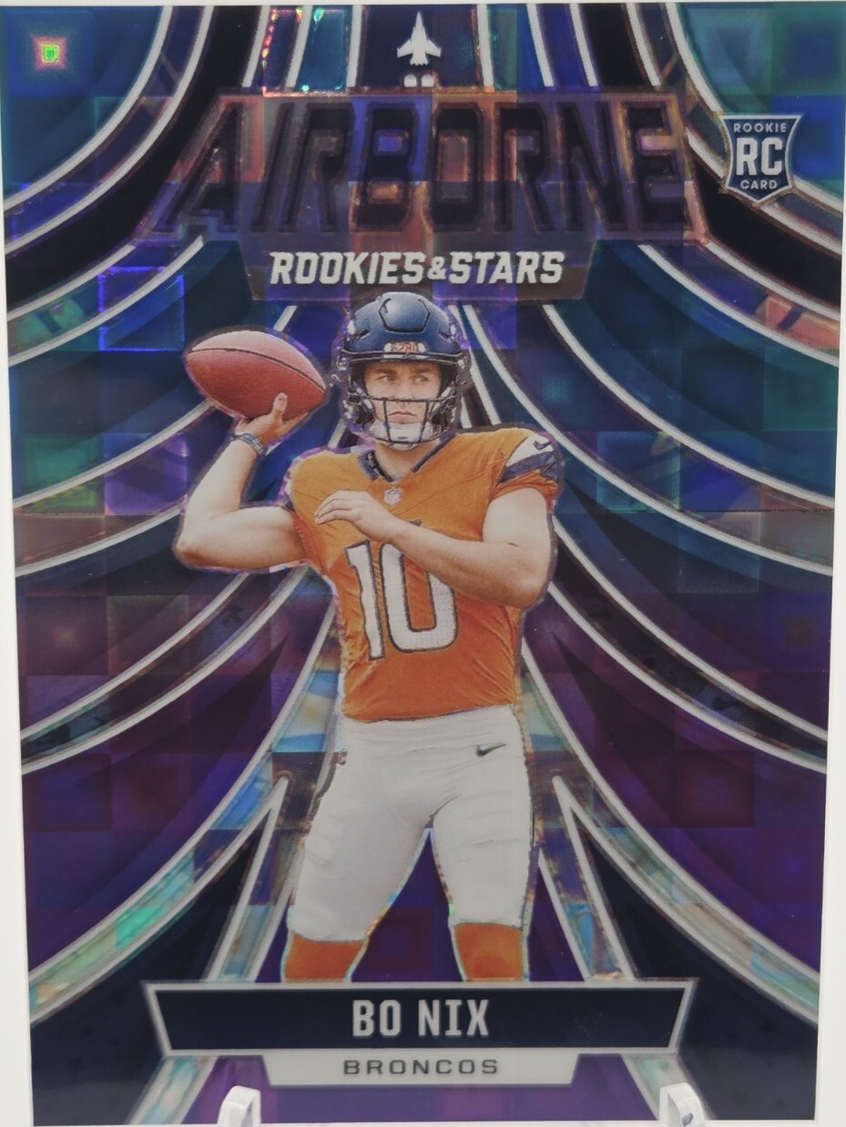 2024 Panini Rookies & Stars - Airborne Bo Nix #A-BNX Pandora /135 (RC ...
