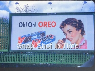 Oreo Cookies Oh Oh Oreo Vintage 1952 Billboard Sign Advertising Slide ...