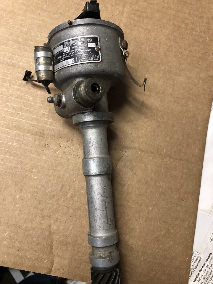 Mallory Dual Point Distributor YD-356-A Tach Drive 327 350 396 427 454 ...