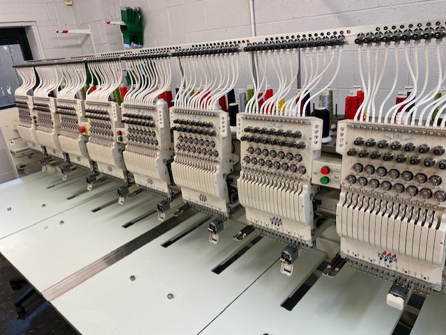 Tajima 8-Head Commercial Embroidery Machine – Automatic Multi-Head TMAR ...