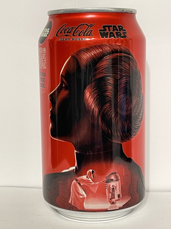 Yoda Princess Leia Ashoka Tano Jedi Set Coca Cola Coke Cans Limited ...
