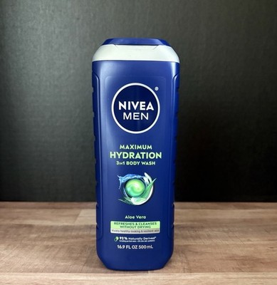 Nivea Men Maximum Hydration 3 In 1 Body Wash 16.9 fl Oz Aloe Vera | eBay