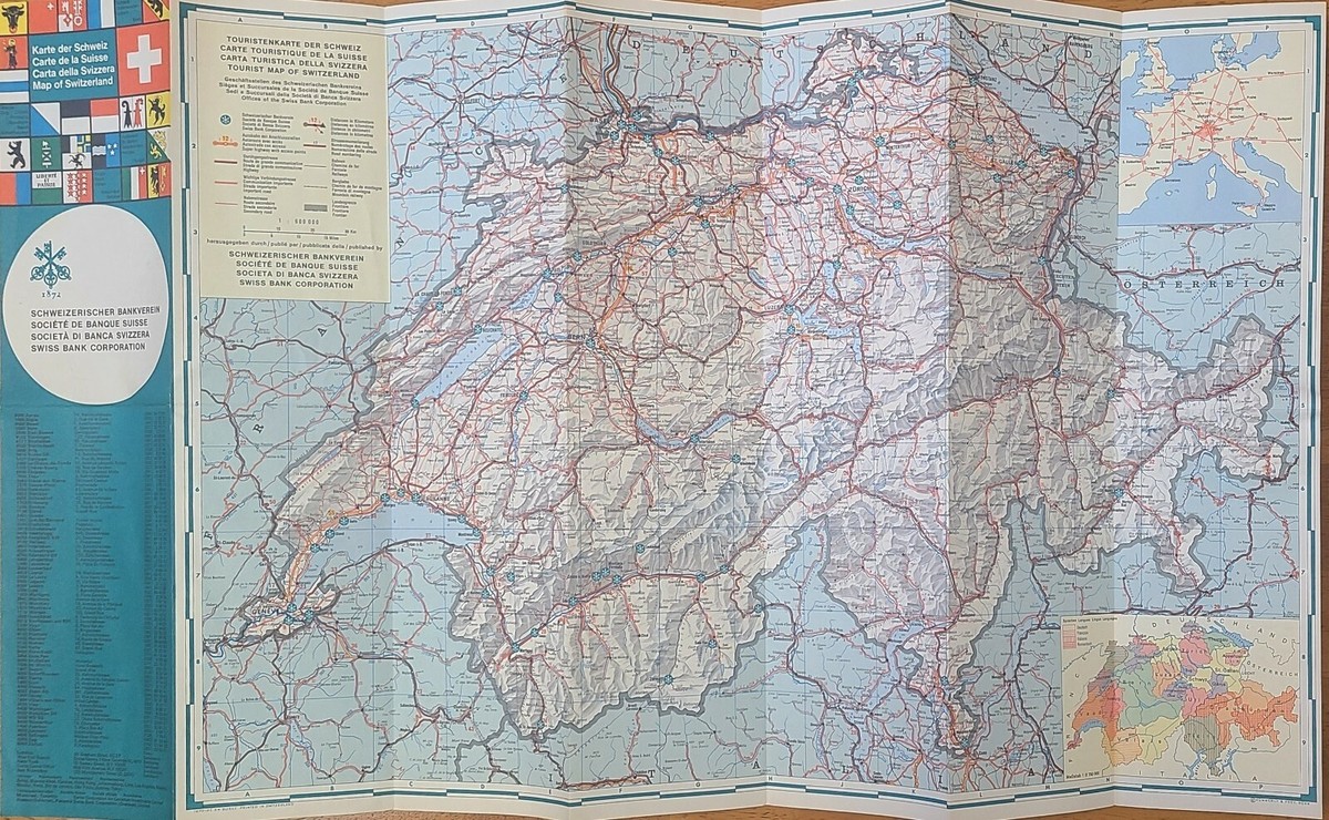 Switzerland Tourist Map