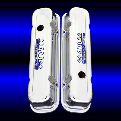 Valve Covers Tall For Pontiac 400 Engines Chrome With 400 HP Emblems ...