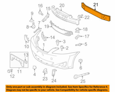 52131-53060 Toyota Reinforcement, front bumper 5213153060, New Genuine ...