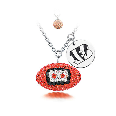 NFL Cincinnati Bengals Football Necklace Sterling Silver - Official ...