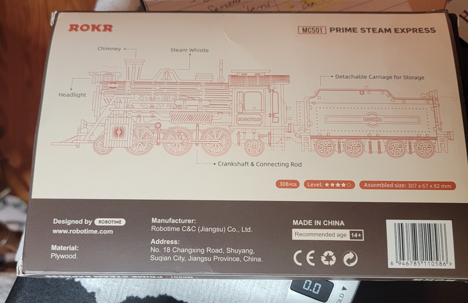 Rokr Prime Steam Express 1 80 Scale Model Train - 3d Wood Puzzle for ...