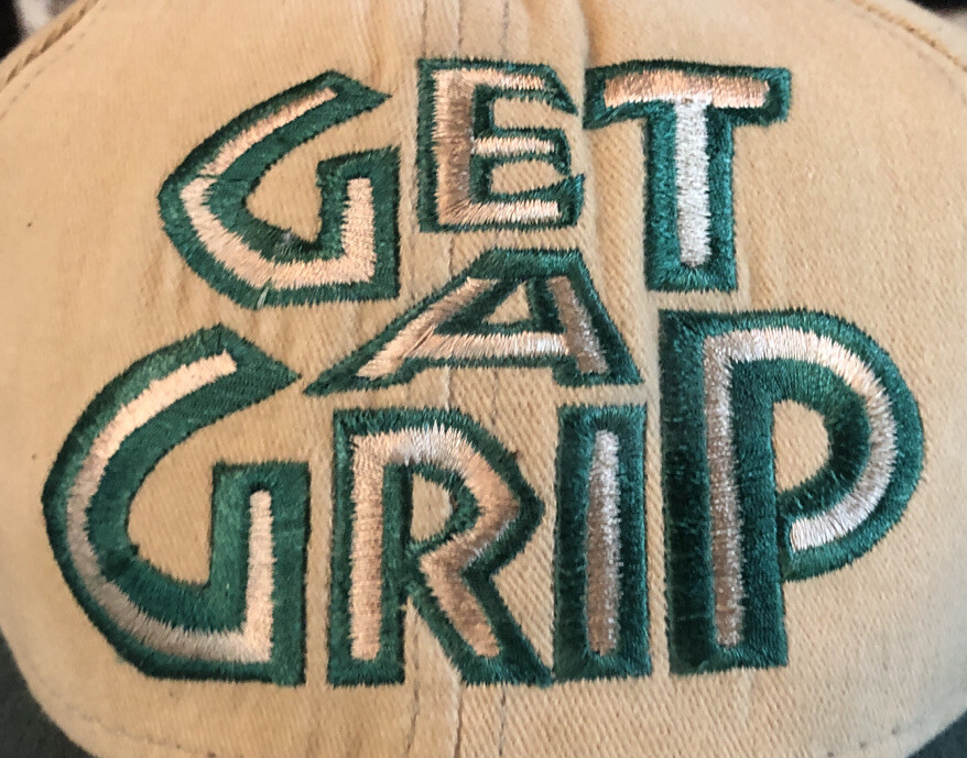 Get a Grip Clean & Tacky Baseball Hat Cap Leather Strapback Made in USA ...