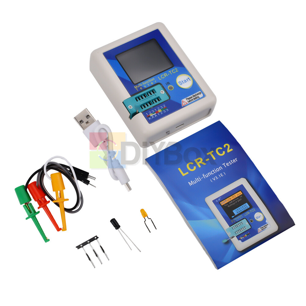 Upgraded High-precision Transistor Tester LCR-TC2 LCR-TC3 V2.1E w/Cable ...