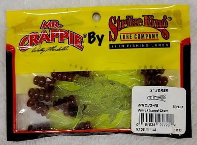 Strike King Mr. Crappie 2" Joker MRCJ2-48 Pumpkinseed-Chartreuse 15pk ...