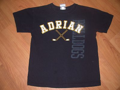 Adrian College Bulldogs Hockey Classic Block Lettering T Shirt Youth ...