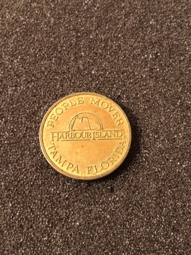 Vintage Tampa Florida Harbour Island People Mover Transit Token Defunct ...