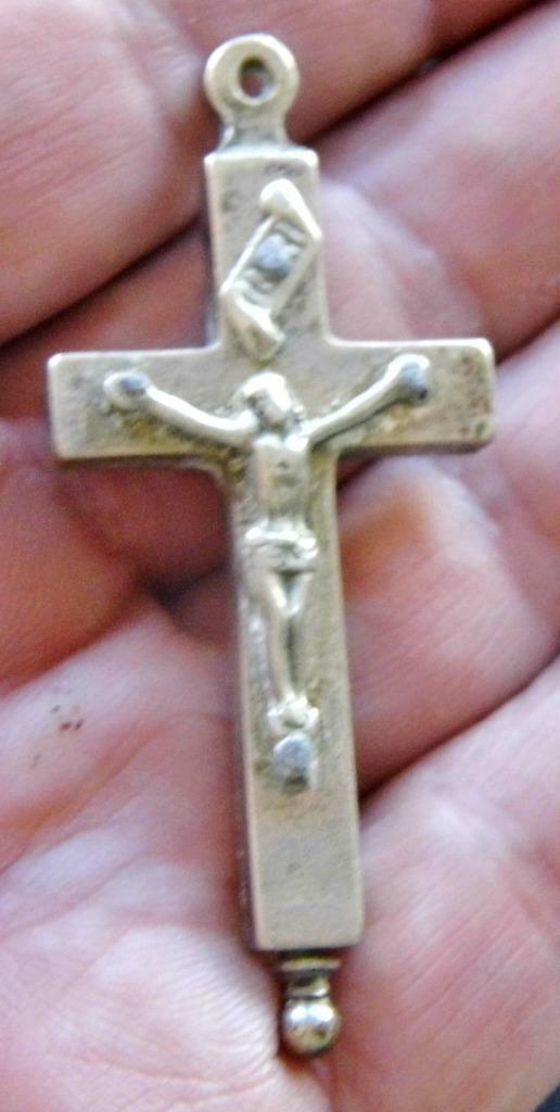 'Orange Tree of St. Dominic' Antique Silver Reliquary Cross Crucifix ...