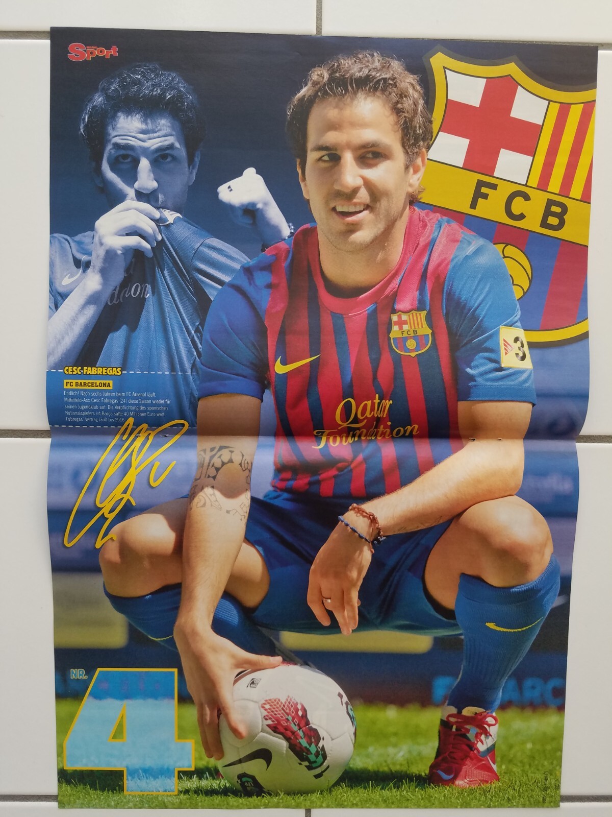 Bravo Sport POSTER Cesc Fabregas FC. Barcelona Fussball | eBay.de