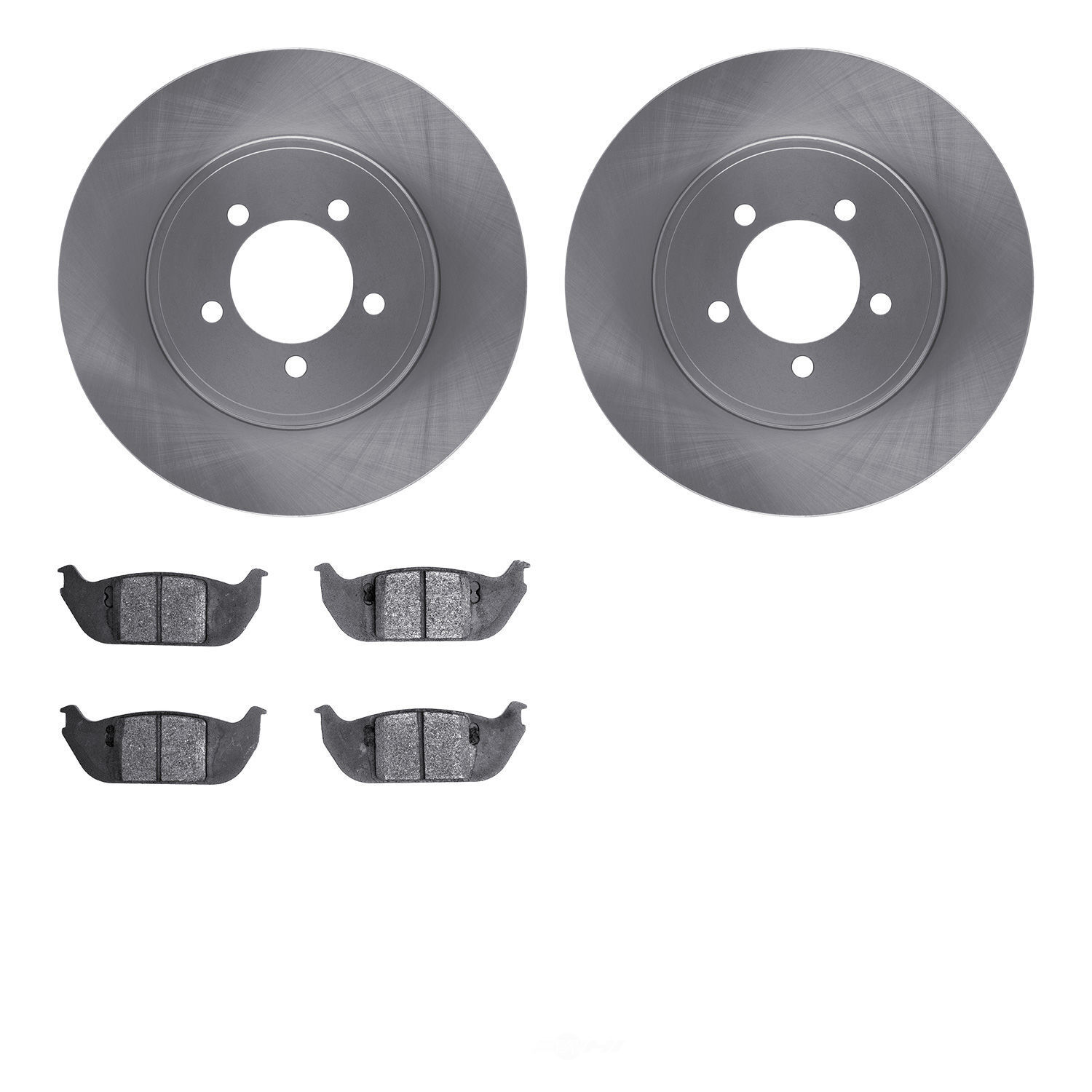 Disc Brake Kit-Rotors with 5000 Advanced Brake Pads fits 2003 Lincoln ...
