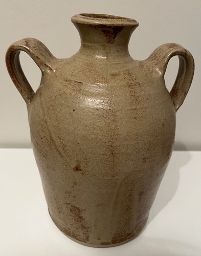 Salt Glaze Stoneware Two Handle Jug Signed | eBay
