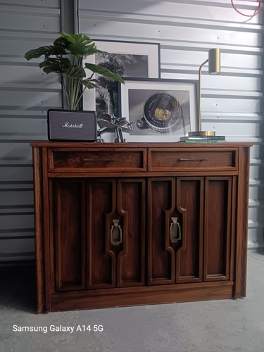 VTG Saginaw Expandomatic Console Table Expandable Convertable Mid ...