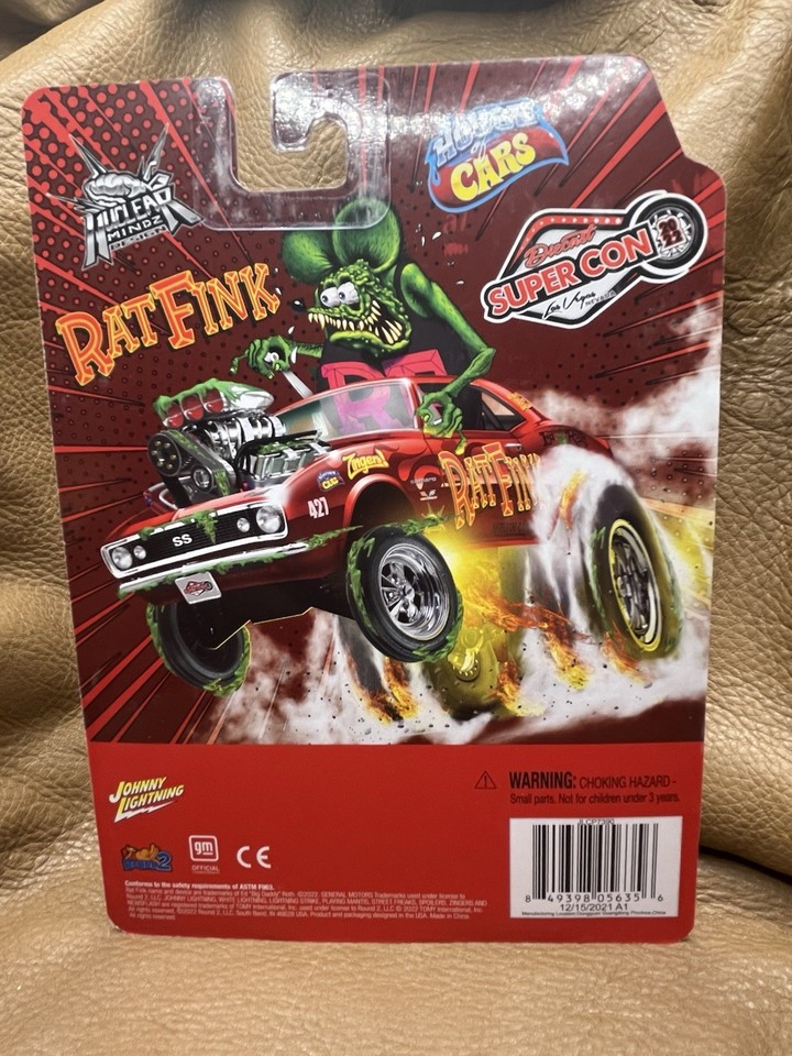 Johnny Lightning Zingers LAS VEGAS SUPER CON RAT FINK 69 CAMARO CHASE 1 ...