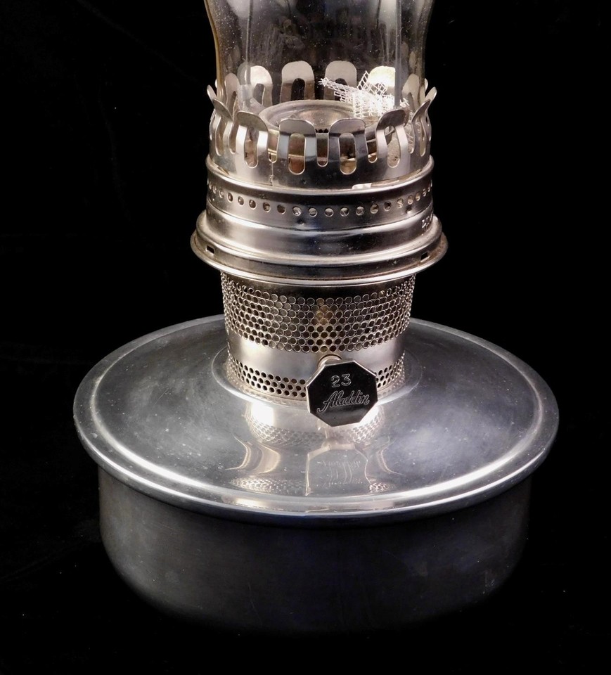 Vintage Aladdin Aluminum Railroad Caboose Oil Lamp Model 23 Burner ...