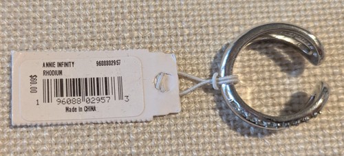 Kendra Scott Annie Infinity Ring Size 8.5 Silver NWT | eBay