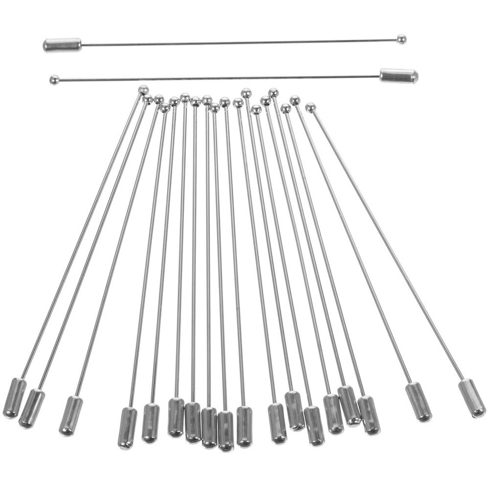 20 Pcs Metal Brooch Stick Pins 90 Mm Ball Head for Craft DIY Costume ...
