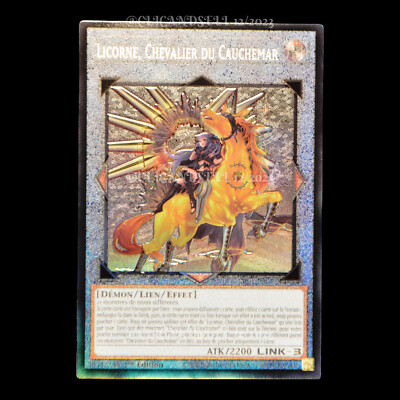 carte YU-GI-OH RA01-FR043 Licorne, Chevalier du Cauchemar UL Ultimate ...