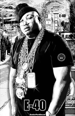E-40 11x17 "Black Light" Poster | eBay
