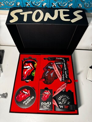 Rolling Stones Hackney Diamonds Tour 2024 VIP Gift Box Merch Bundle | eBay