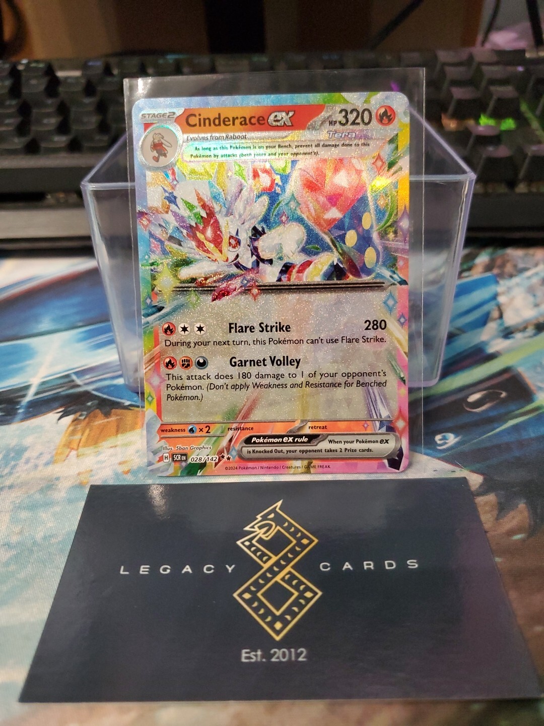Cinderace ex 028/142 - S&V: Stellar Crown Double Rare - Pokémon TCG (NM ...