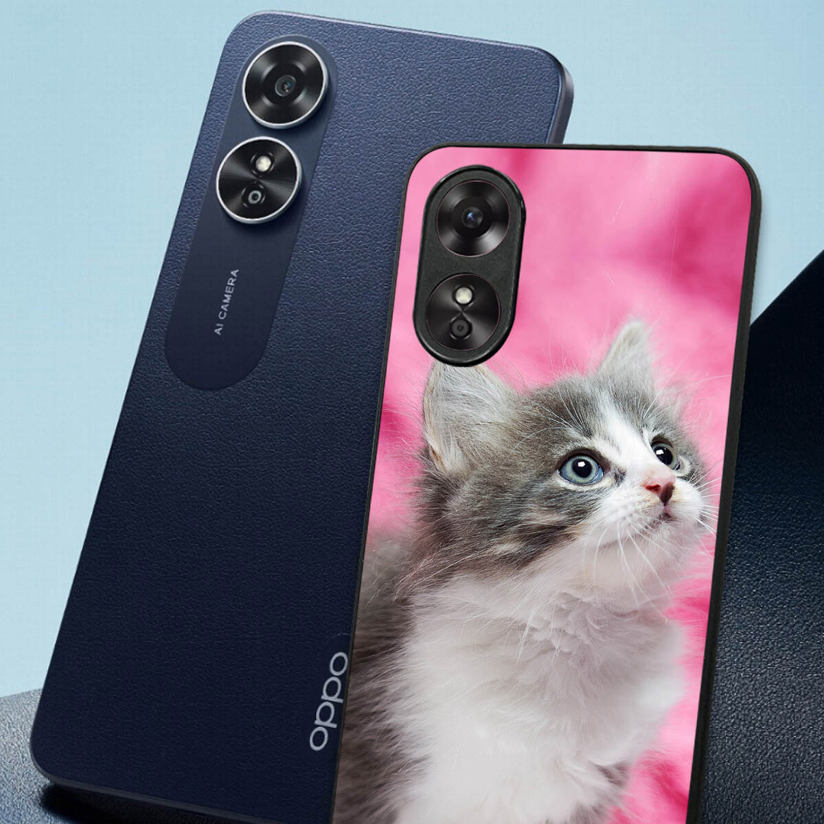 ( For Oppo A38 ) Back Case Cover H23120 Kitten Cat | eBay