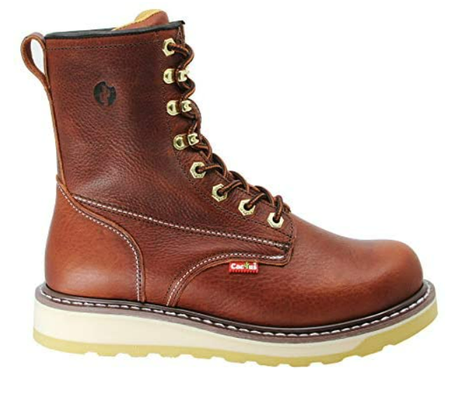 Cactus Work Boots Brown 8" Oil Tumbled Full Grain Leather | eBay