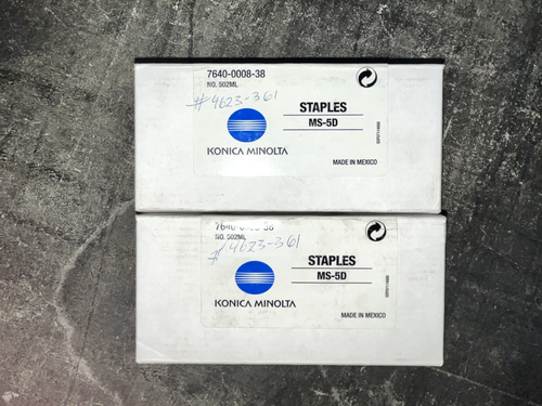 Genuine Lot of 2 Konica Minolta 7640-0008-38 Staple Cartridge MS-5D for ...