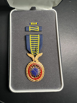 RARE CIA NATIONAL SECURITY MEDAL WITH RIBBONS IN ORIGINAL PRESENTATION ...