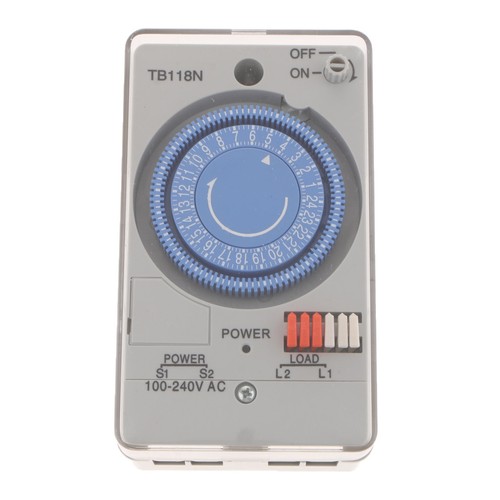 24H Chronometry Mechanical Switch Industrial Analogue Timer, AC100-240V ...