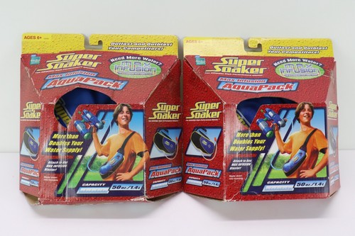 Lot of 2 Larami Super Soaker Max Infusion 50 OZ Aquapack AMMO Accessory ...