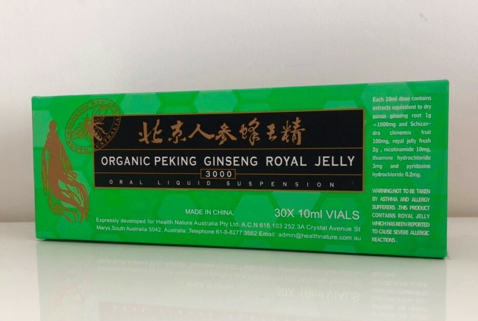 ORGANIC PEKING GINSENG ROYAL JELLY 3000 (GREEN) | eBay Australia
