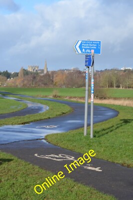 Photo 6x4 Exe Cycle Way in Exeter Cycle route following the river Exe ...