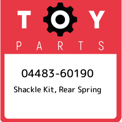 04483-60190 Toyota Shackle kit, rear spring 0448360190, New Genuine OEM ...
