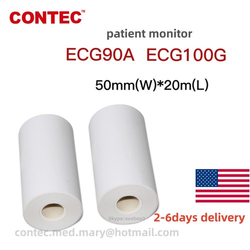 Print paper 50mm*20m for CONTEC ECG90A ECG100G CMS8000 USA Shipping | eBay