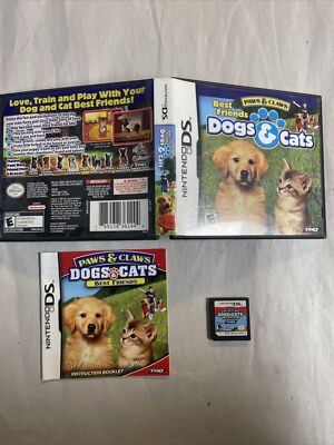 Genuine Nintendo DS Paws Claws Dogs & Cats Best Friends Video Game ...