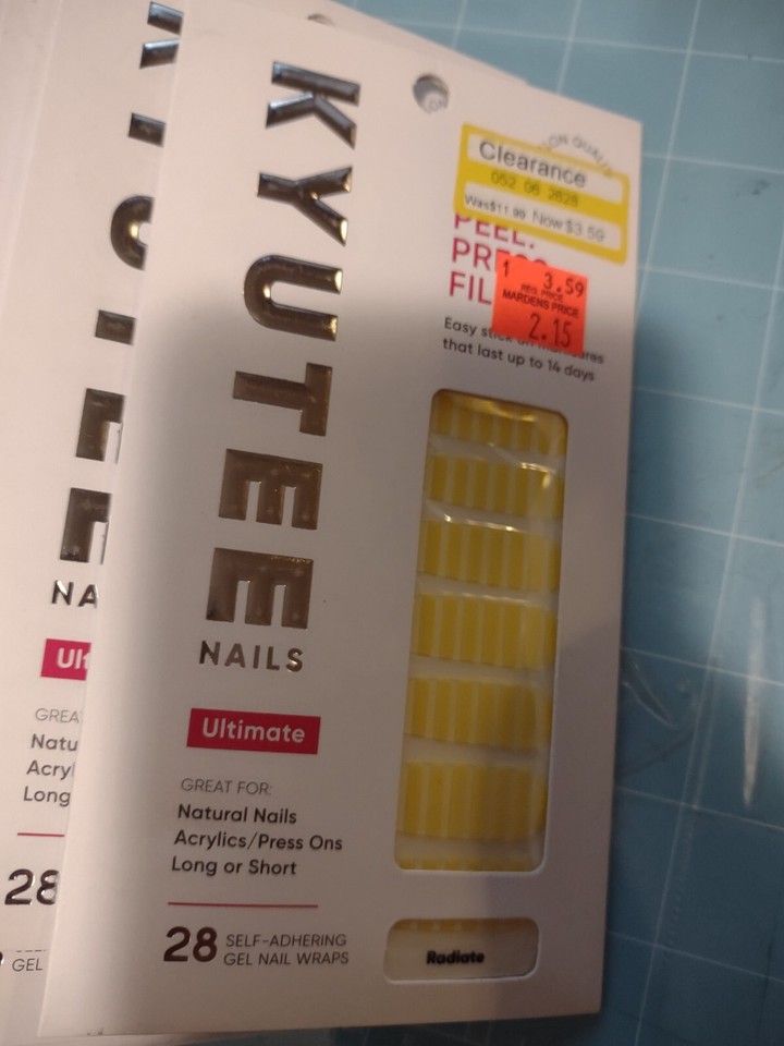 X40 KYUTEE Nails Ultimate Peel Press-Radiate LOT PACKS NEW | eBay